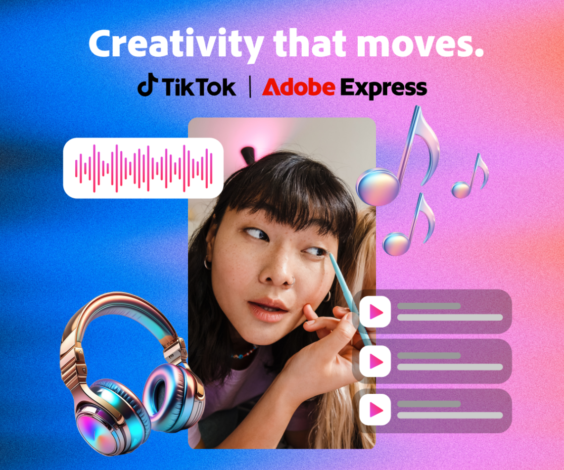 New TikTok Music Integration Boosts Adobe Express